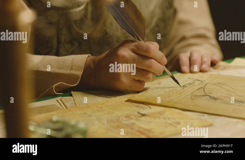 Vitruvian man by leonardo da vinci pen Stock Videos & Footage - HD and ...