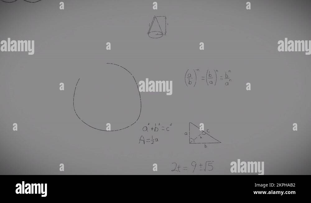 Animation mathematical formulas over grey Stock Videos & Footage - HD ...