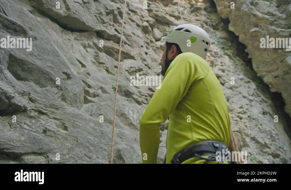 Mountain climber climbing cliff Stock Videos & Footage - HD and 4K ...
