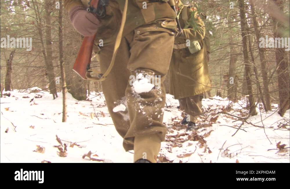 British soldier snow wwii Stock Videos & Footage - HD and 4K Video ...