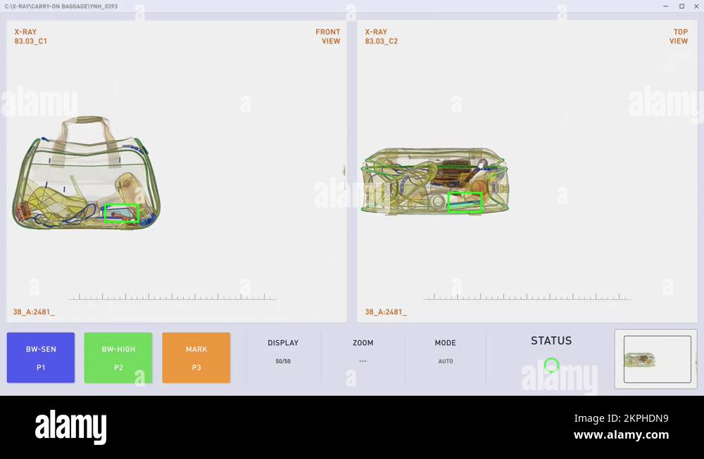 Inspection Sensor Discovers Dangerous Items With X-Ray Scan Of Luggage ...