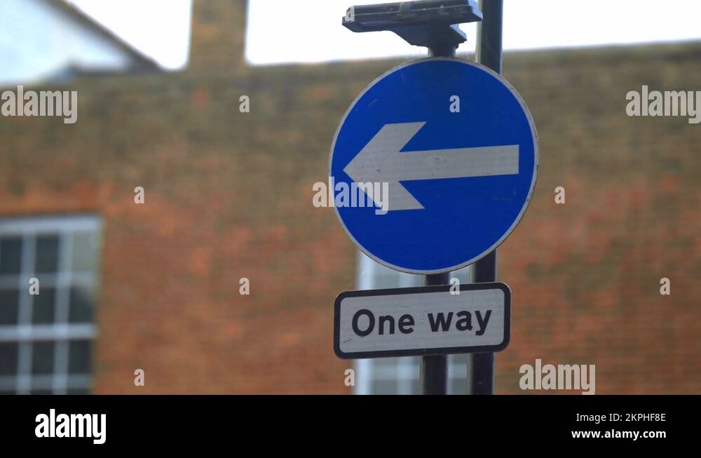 One way street signs Stock Videos & Footage - HD and 4K Video Clips - Alamy