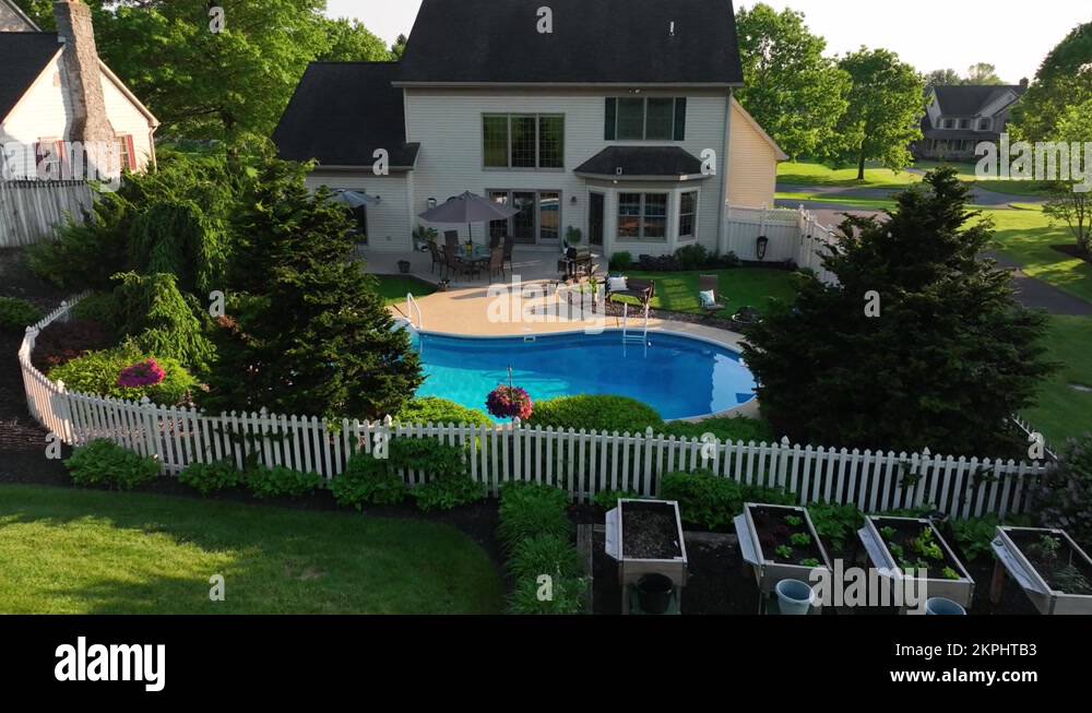 Expensive home backyard residence Stock Videos & Footage - HD and 4K ...