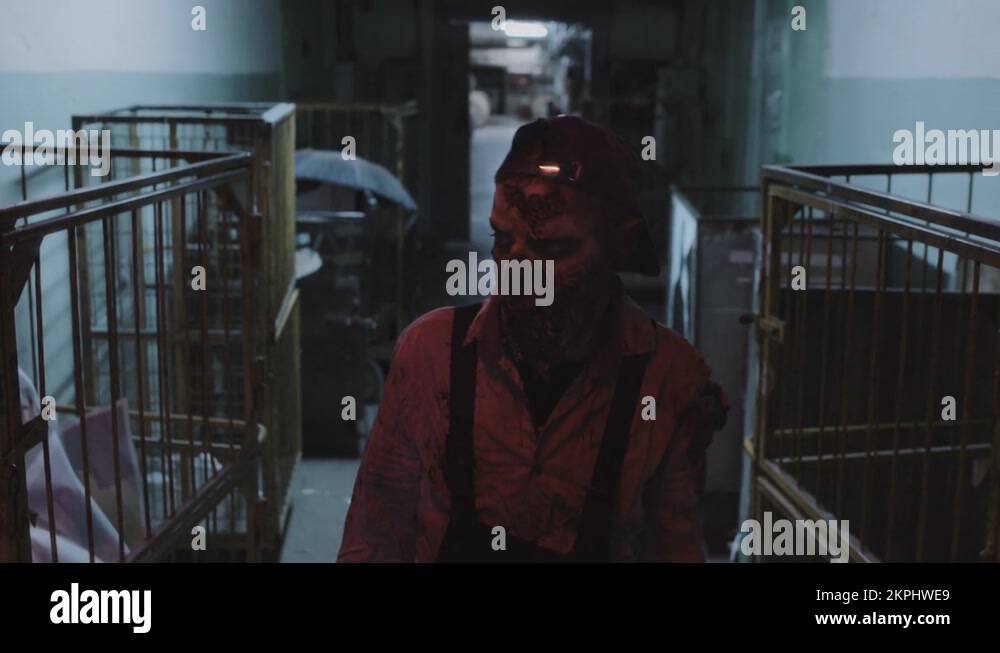 Zombie Twitching in Dark Basement Stock Video Footage - Alamy