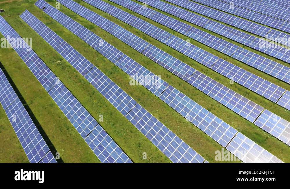 A photovoltaic power station, a solar park, solar farm, or solar power ...