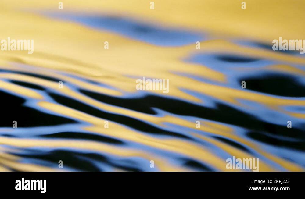 Water surface yellow and blue texture with clean ripples and wave Stock ...