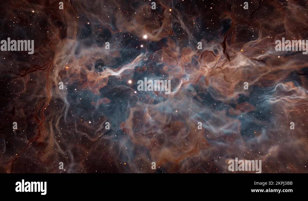 Galaxy Nebula Stars Fly Through Astronomy Starfield Milky Way Formation ...