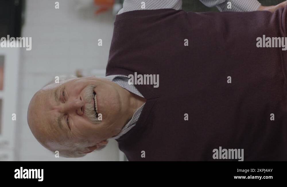 Back and lower back pain in old age, health problems concept Stock ...