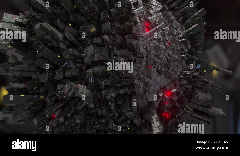 Evil City Planets Slow Zoom 3d seamless loop Stock Video Footage - Alamy