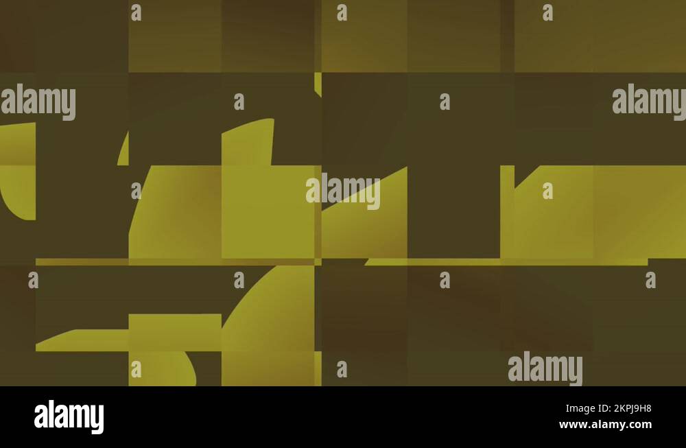 Gradient transition yellow color square block background. 2D computer ...