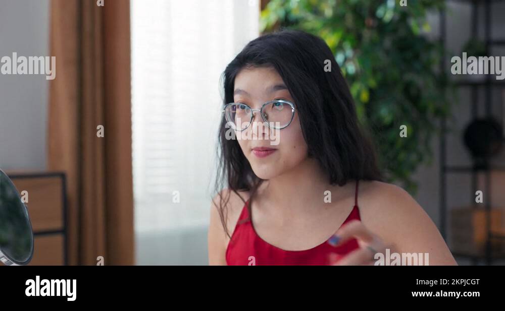 A popular influencer vlogger creates a video on social media talking ...