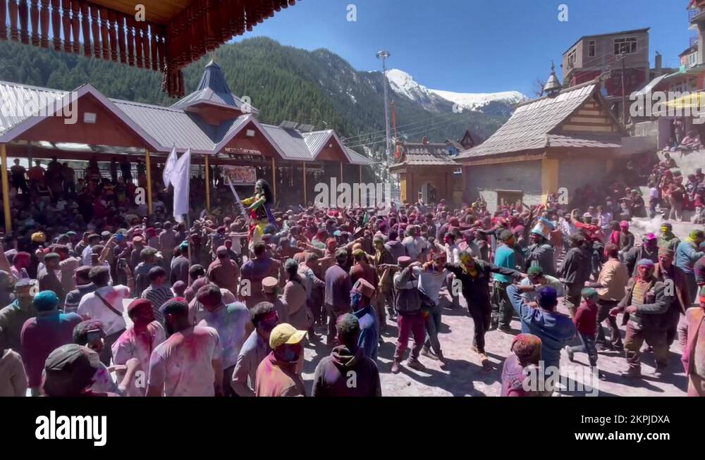 Festival Of Spring Being Celebrated By Indian Locals With Vibrant ...