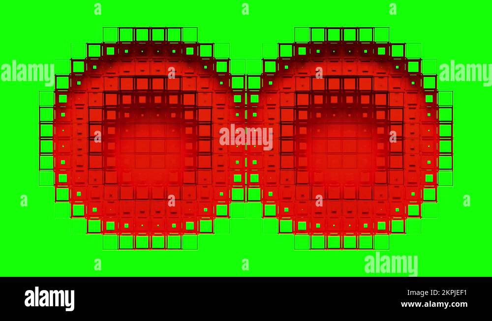 Two voxel circular holes on chroma key Stock Video Footage - Alamy