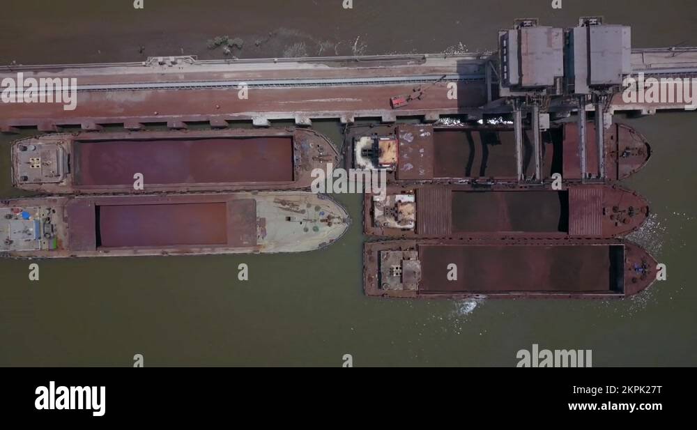 Empty Long Cargo Vessel Moored In The Quay Area Of Dolvi Port In India ...