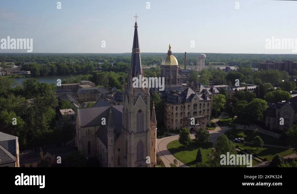 South Bend, Indiana - May 25, 2022: University of Notre Dame college ...