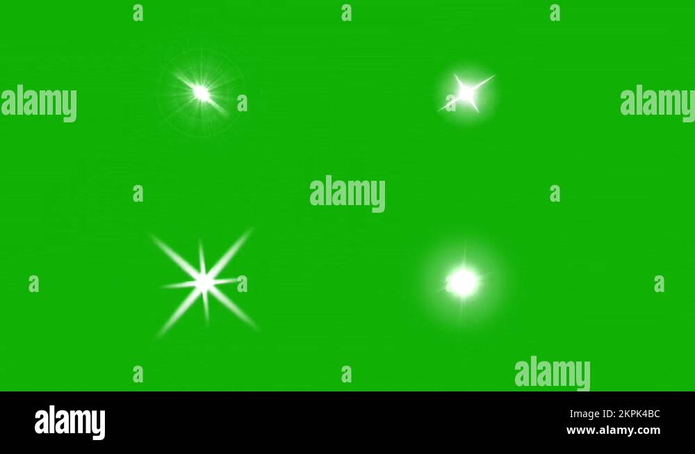 Twinkling stars green screen motion graphics Stock Video Footage - Alamy