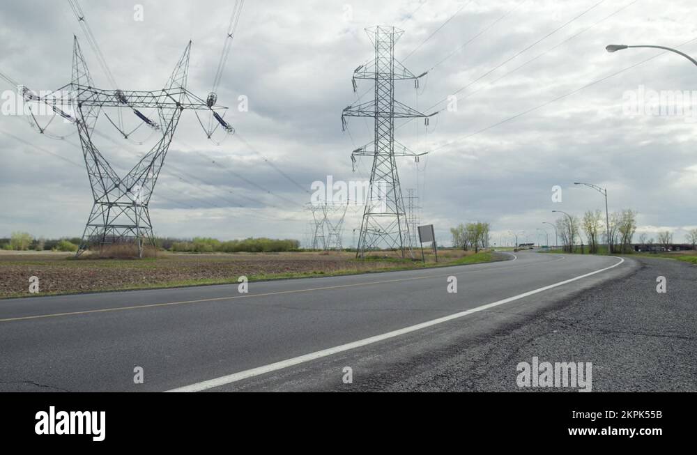 Overhead power lines in countryside Stock Videos & Footage - HD and 4K ...