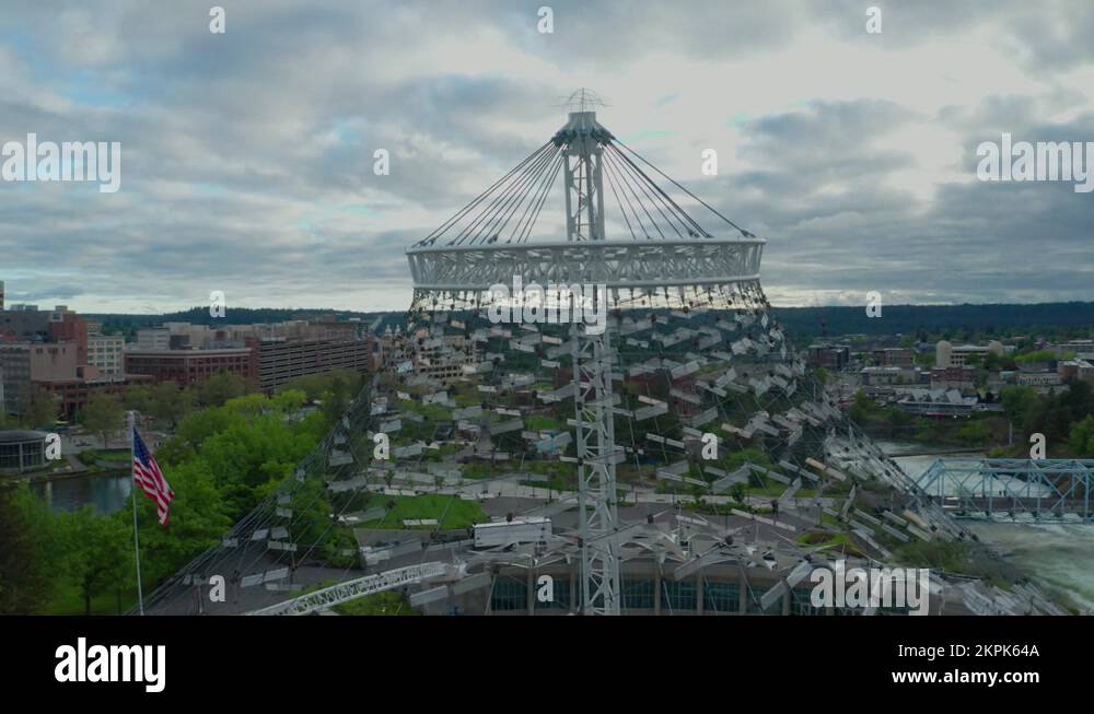 Expo 74 US Pavilion at Spokane Riverfront Park Stock Video Footage - Alamy