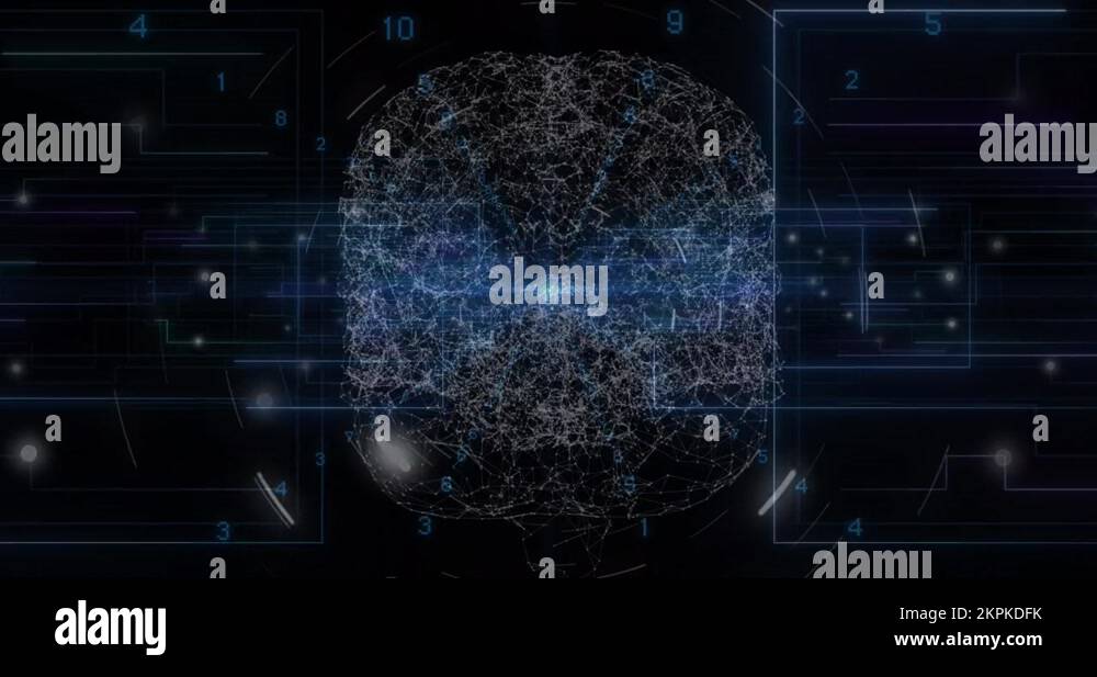 Human brain spinning against Stock Videos & Footage - HD and 4K Video ...