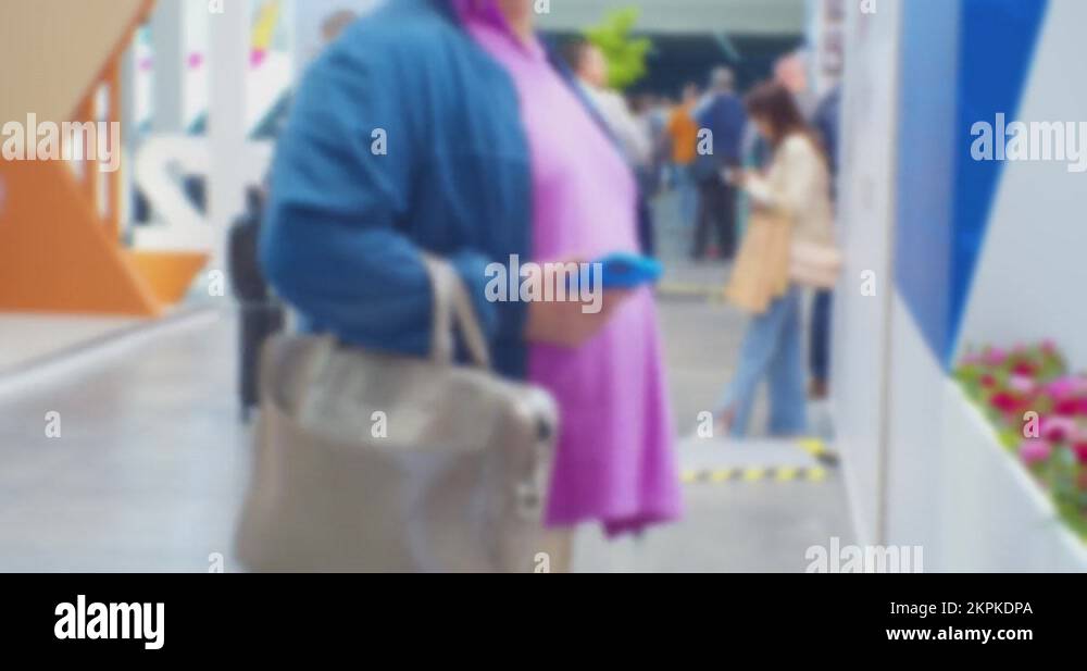 time lapse.modern city life.crowd of unrecognizable people moving fast ...