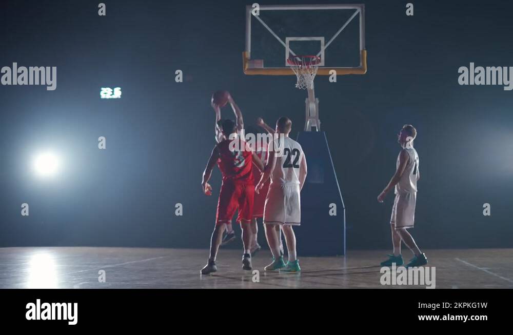 International basketball game, the confrontation between two teams ... International basketball game, the confrontation between two teams ...
