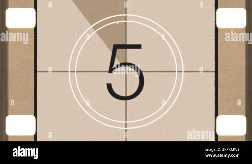 Old Film Leader Countdown - Vintage Film - Retro Background Stock Video ...