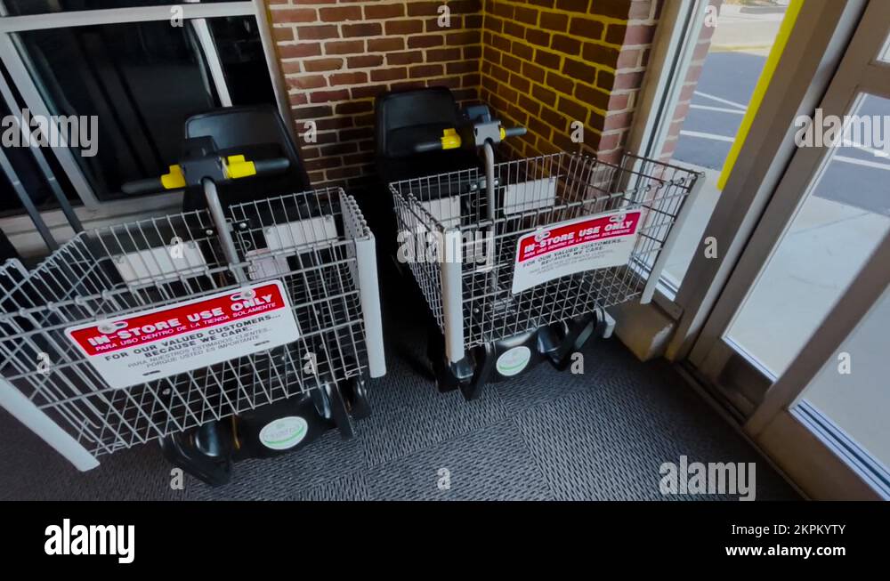 Supermarket carts entrance store Stock Videos & Footage - HD and 4K ...