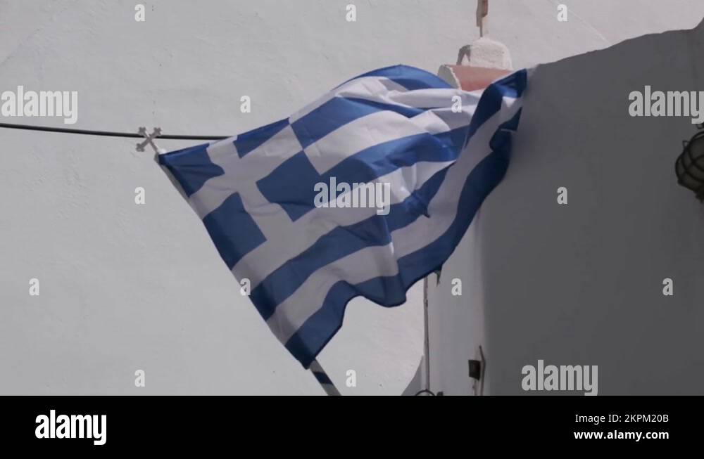 Mykonos greek flag Stock Videos & Footage - HD and 4K Video Clips - Alamy