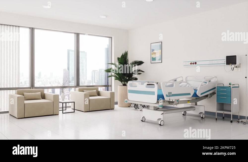 Empty Modern Hospital Room Interior Stock Video Footage - Alamy
