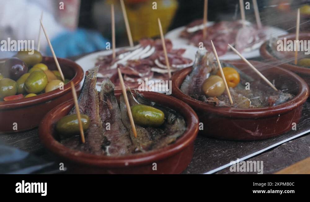 Pincho pinchos pintxo pintxos Stock Videos & Footage - HD and 4K Video ...