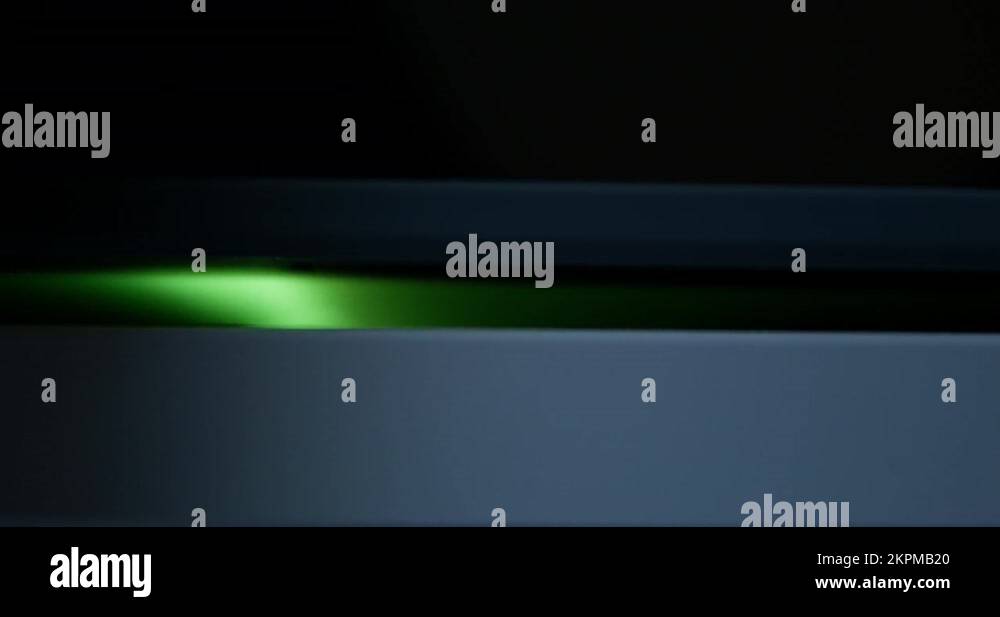 Modern professional scanner operates scanning documents Stock Video ...