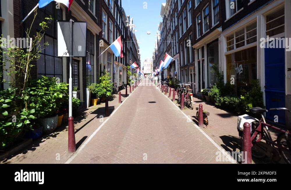 Street amsterdam holland dutch architecture canal buildings Stock ...
