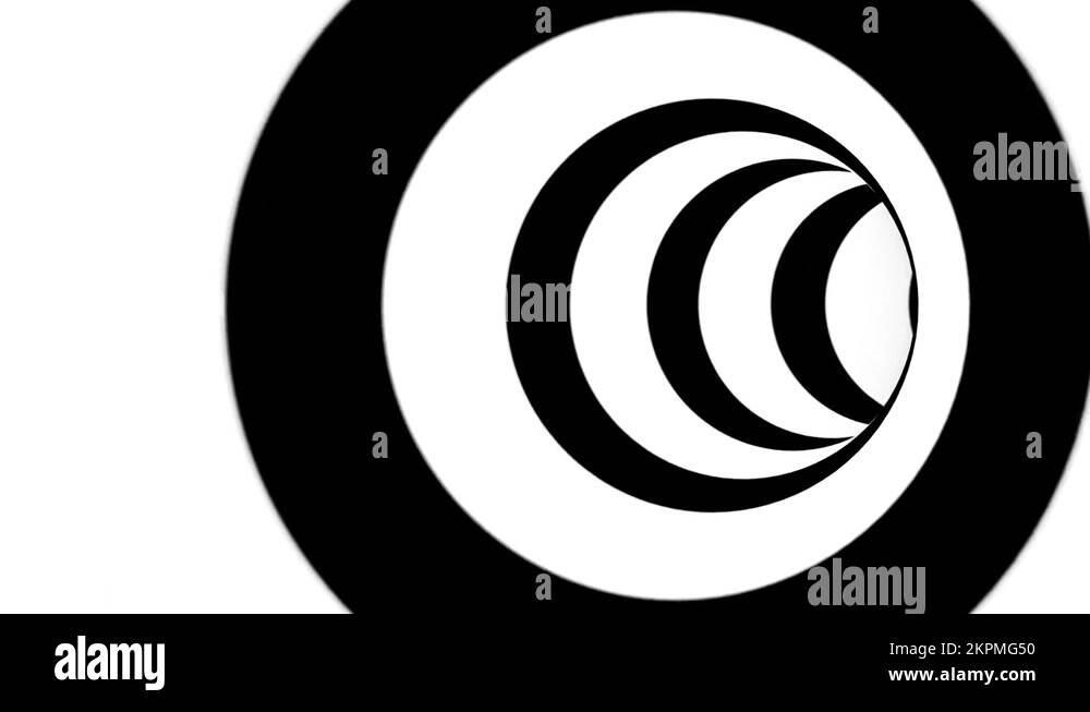 Vintage Black And White Optical Illusion Creates Mysterious Hypnosis ...
