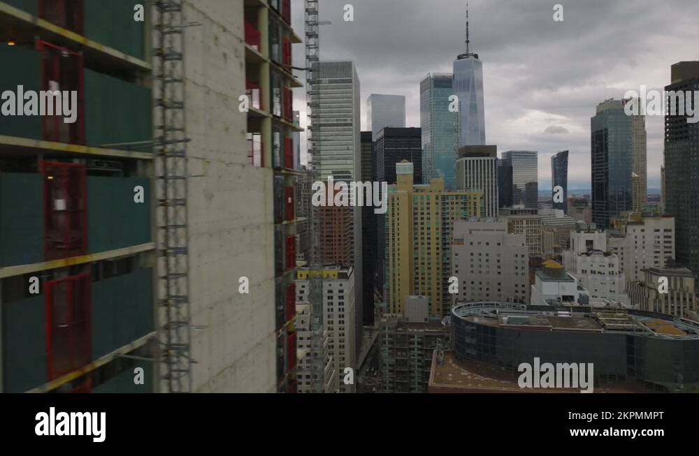 New york america manhattan building glass skyscraper construction ...