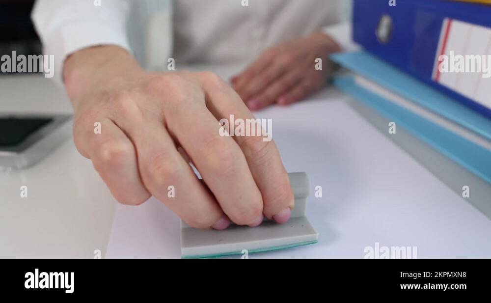 Quality control approved stamp signature Stock Videos & Footage - HD ...