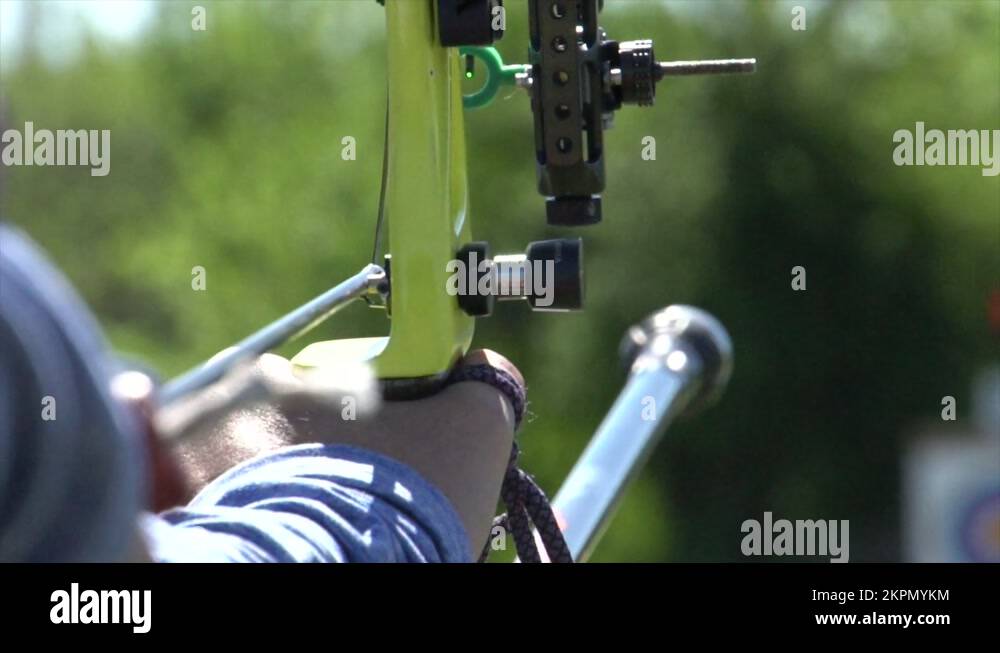 Arrow release in slow motion with light Stock Video Footage - Alamy