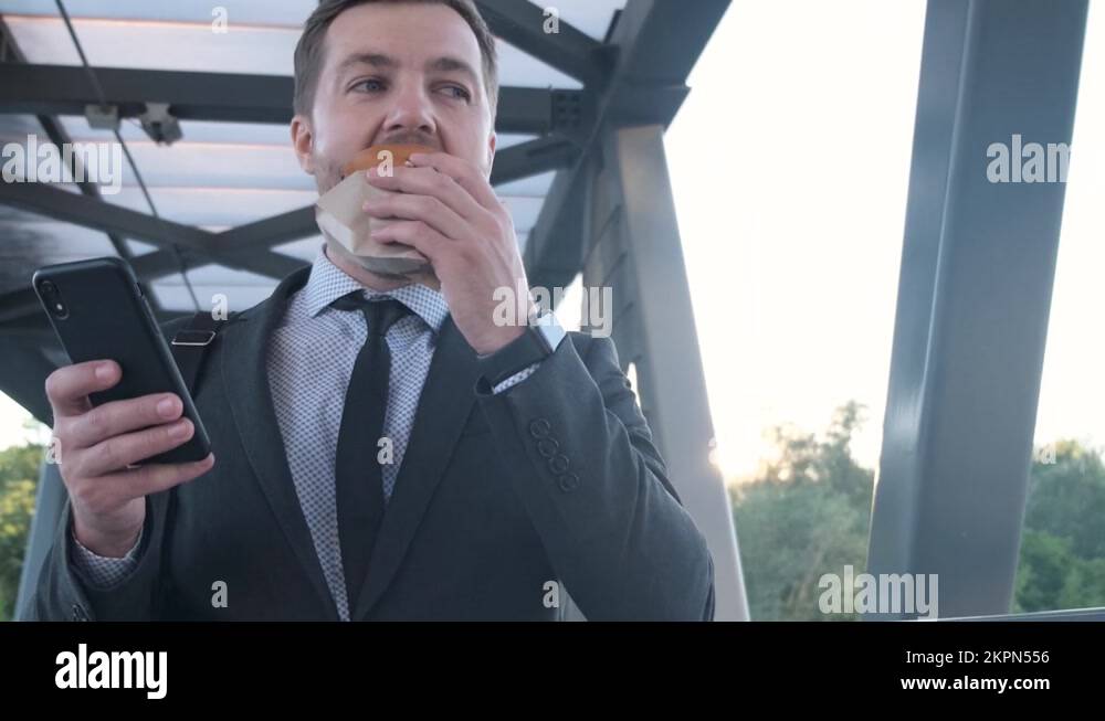 Man eating lunch during work Stock Videos & Footage - HD and 4K Video ...