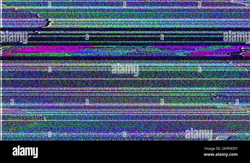 Tv No Signal. VHS Noise Glitch. Real Analog Static Flickering Noise ...