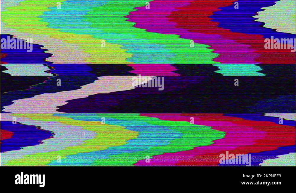 No Signal TV Retro Television Test Pattern. Color SMPTE Bars. Real ...