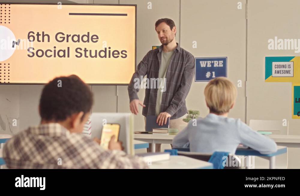 Middle school social studies class Stock Videos & Footage - HD and 4K ...