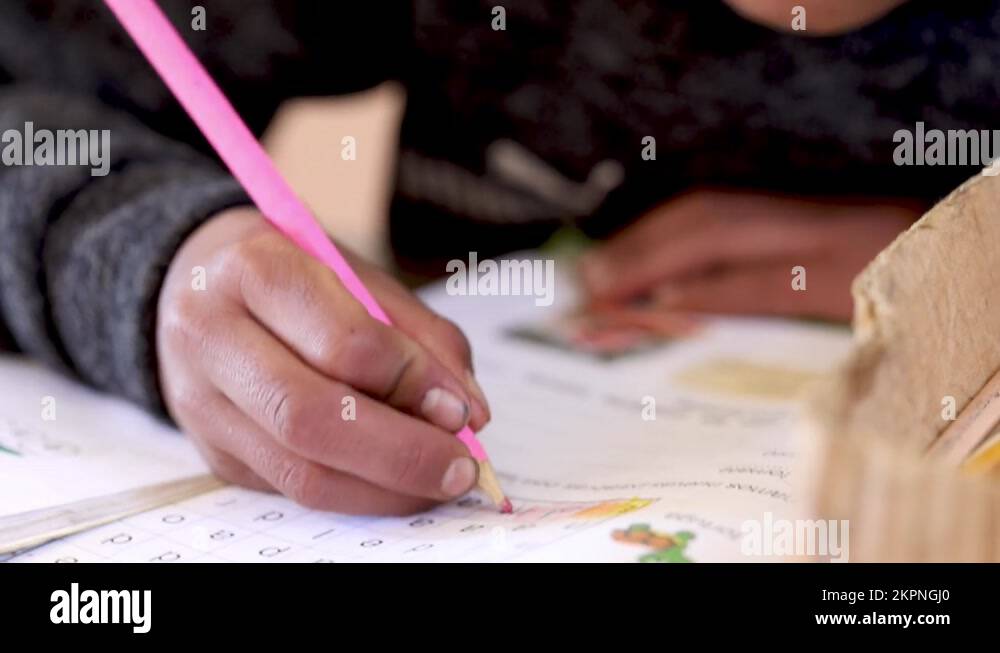 Primary school child hand up classroom Stock Videos & Footage - HD and ...