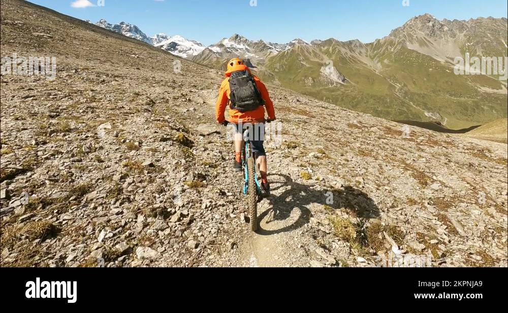 Uphill mountain bike fun on a single trail with amazing views in the ...