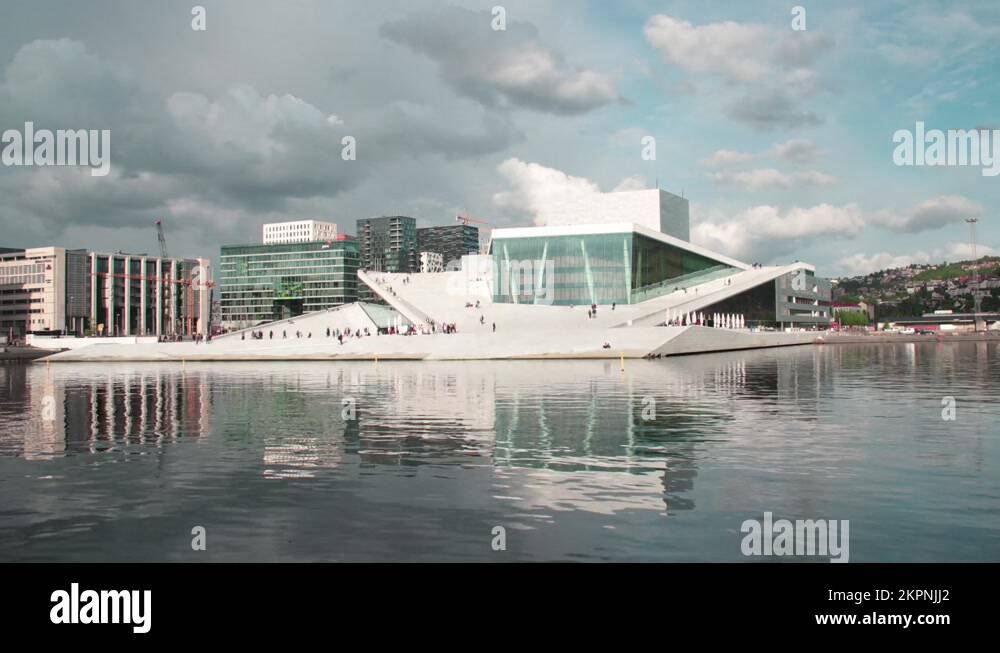 Landmark in modern contemporary architecture in oslo norway Stock ...