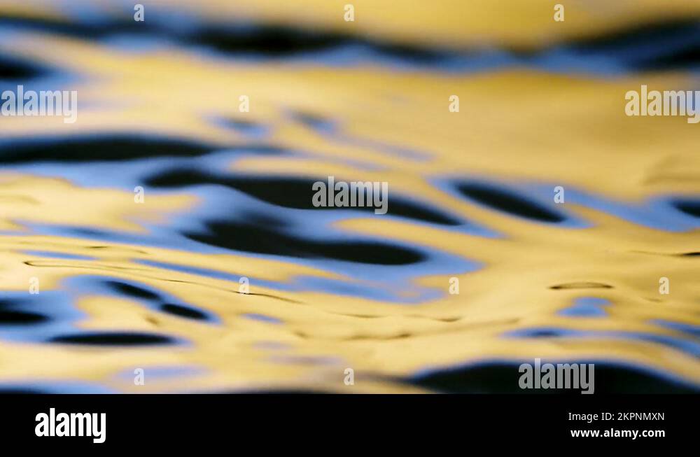 Water surface yellow and blue texture with clean ripples and wave Stock ...