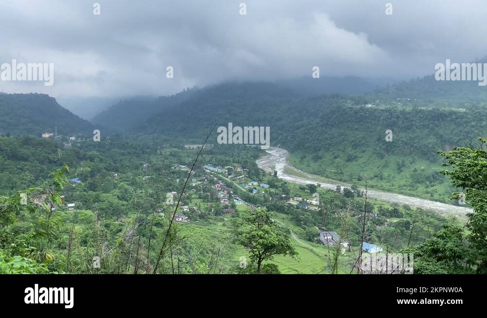 Panoramic video of India Bhutan border at Jhalong , Dooars - West ...