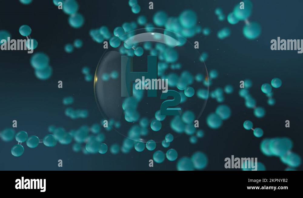 Hydrogen fuel. Hydrogen element 3D Animation Stock Video Footage - Alamy