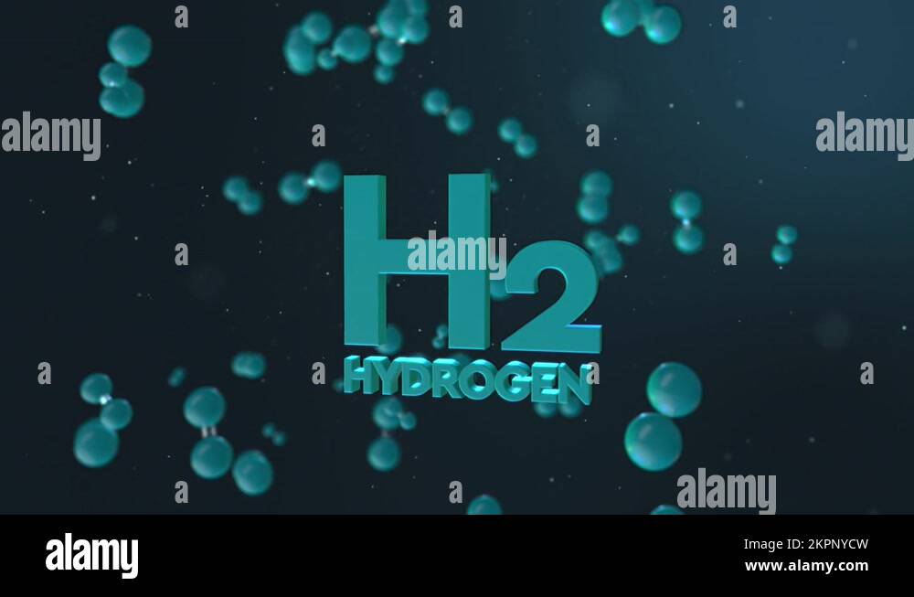 Hydrogen fuel. Hydrogen element 3D Animation Stock Video Footage - Alamy