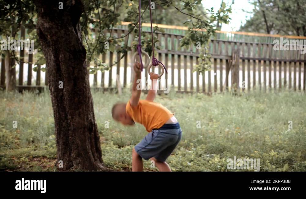 Cute Little Kid Having Fun. Carefree Preschool Son Enjoy. Children ...