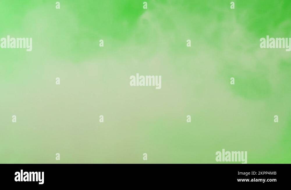 Smoke on green chroma key background. Smoking, steam clouds of vapour ...