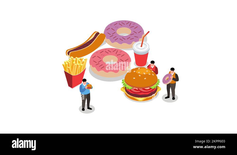 Junk foods isolated Stock Videos & Footage - HD and 4K Video Clips - Alamy